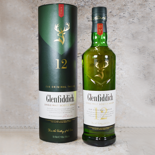 Glenfiddich 12 Year Old Single Malt Scotch Whisky - 70cl 40%